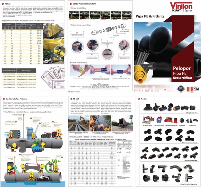 Brosur Pipa Hdpe Mdpe Vinilon | PDF