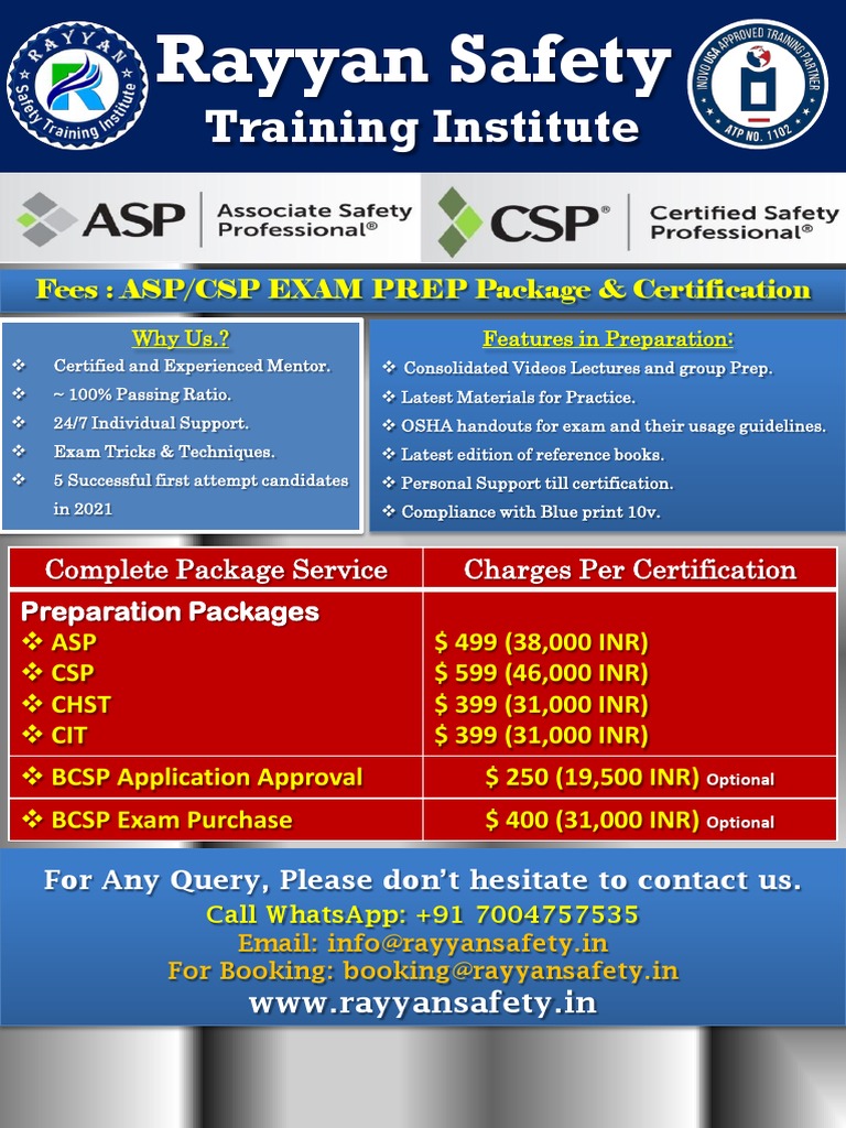 ASP - CSP Preparation Package Fees | PDF