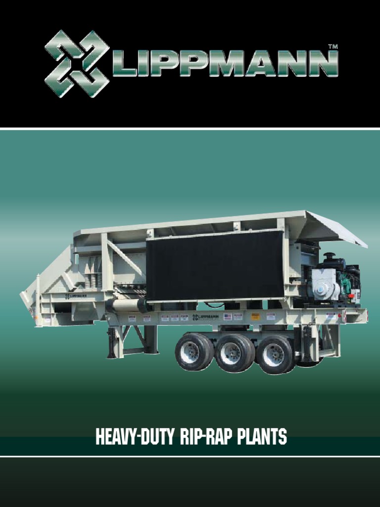 Heavy-Duty Rip-Rap Plants | PDF | Equipment | Mechanical Engineering