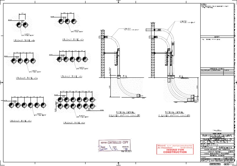 Issued For Construction: Stub-Up Type - 1-Stub-Up Type - 2 | PDF ...
