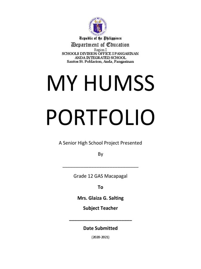 My Humms Portfolio | PDF | Learning | Cognition