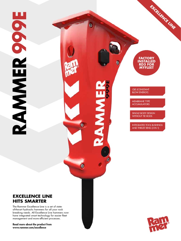 Rammer 999e | PDF | Hammer | Mechanical Engineering