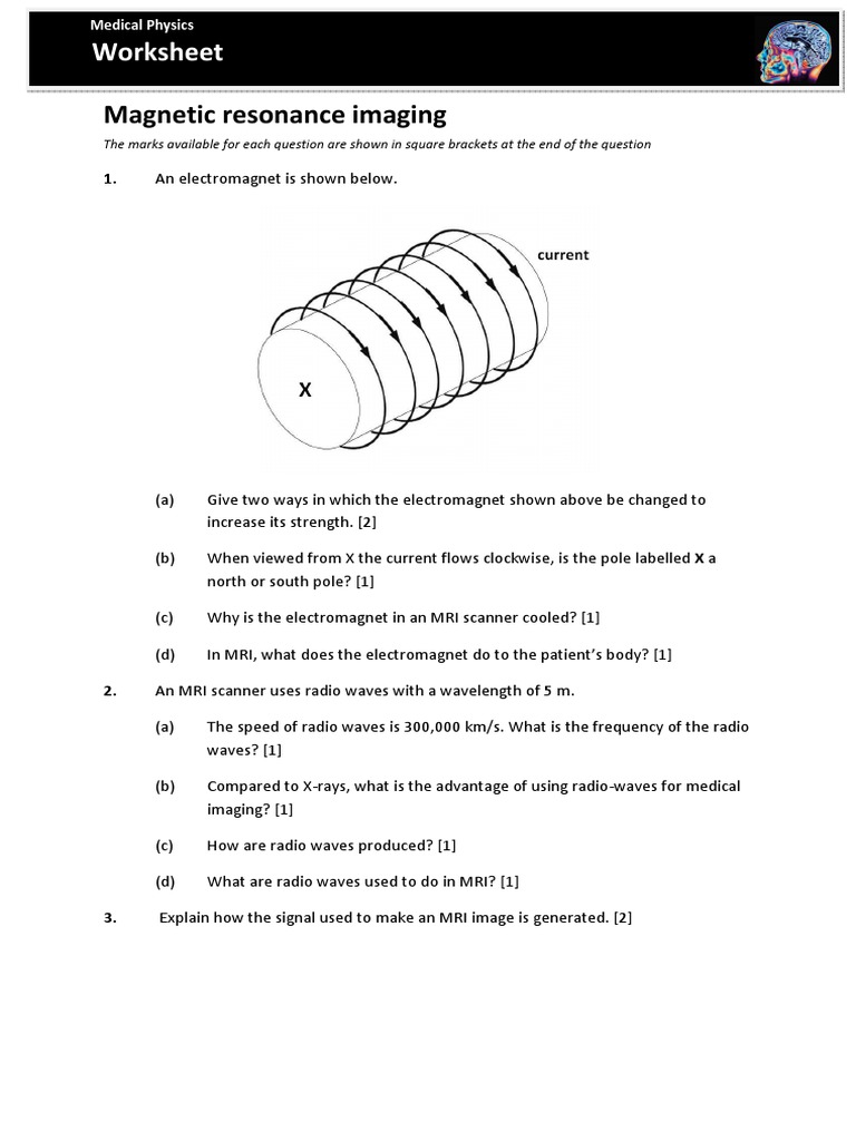 MRI Student Worksheet | PDF