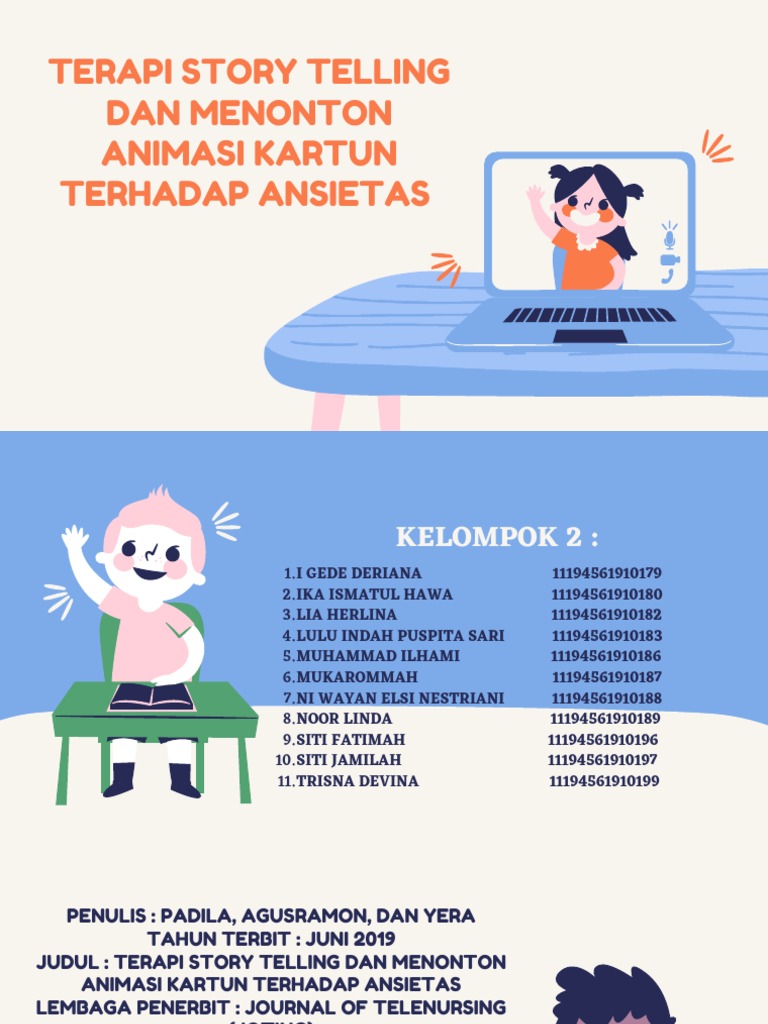 Terapi Story Telling Dan Menonton Animasi Kartun Terhadap Ansietas | PDF