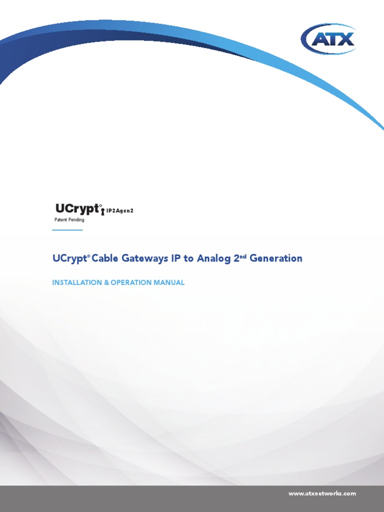 UCrypt IP To Analog V3 Manual | PDF | Power Supply | Electrical Wiring