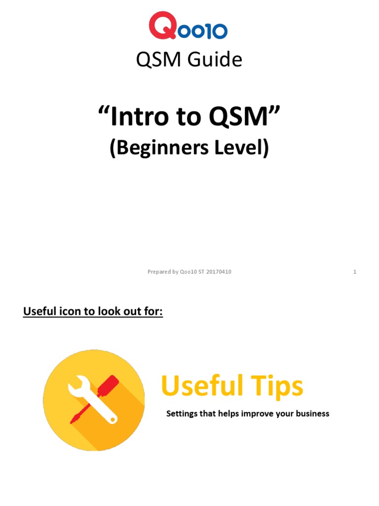 QSM Guide Quick Introduction | PDF | Menu (Computing) | Web Search Engine