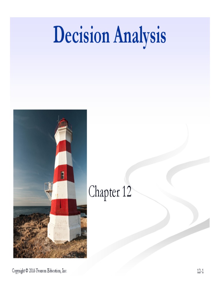 CH12 Decision Analysis | PDF | Decision Making | Analysis