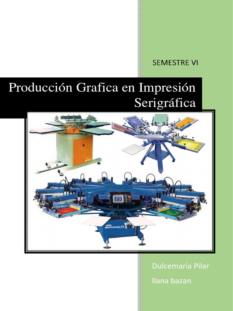 Instructivo de Producción Gráfica Serigráfica | PDF | Negro | Color