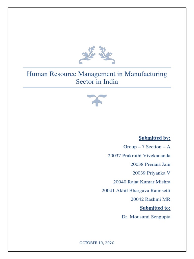 HRMProject Group7 SecA | PDF | Human Resource Management | Human Resources