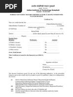 Format Family Income Certificate | PDF