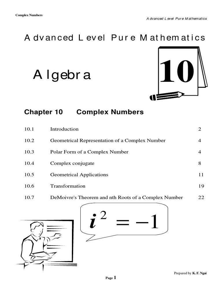 Algebra: Advanced Level Pure Mathematics | PDF | Complex Number | Sine