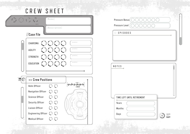Crew Sheet: //case File | PDF