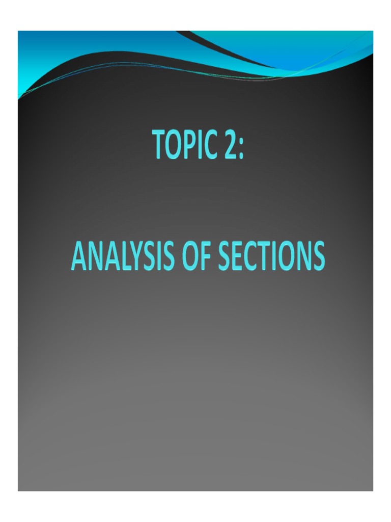 Analysis of Section Beam | PDF | Beam (Structure) | Bending