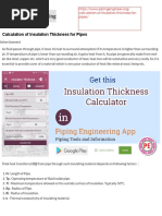 Pipe Insulation Thickness Calculation Guide | PDF | Thermal Insulation ...