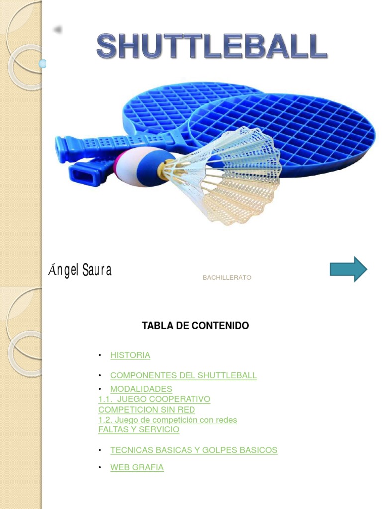 Shuttleball - BACHILLERATO | PDF | Juegos de habilidad física ...