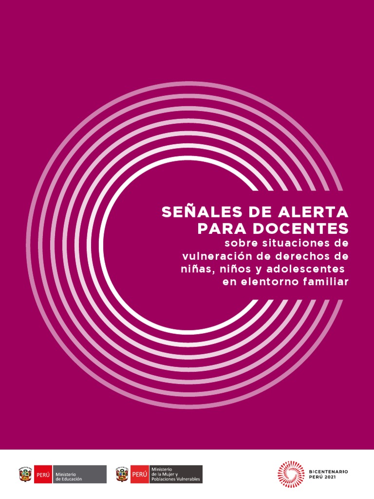 Señales de Alerta para Docentes | PDF | Violencia | Adolescencia