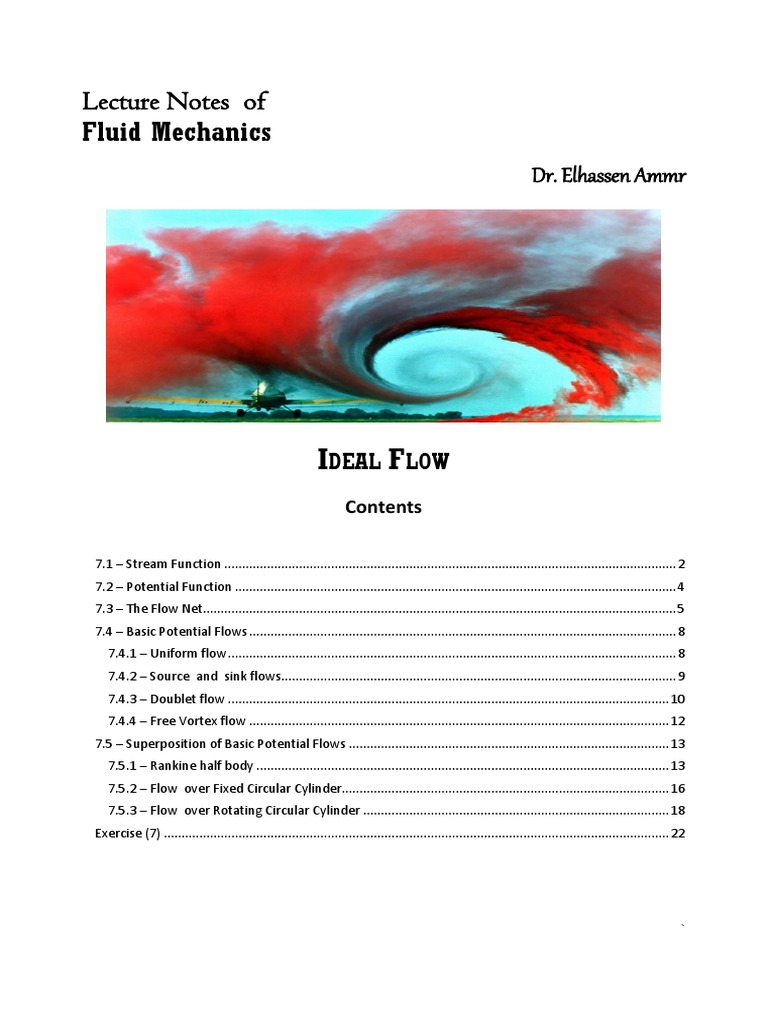 Analysis of Ideal Fluid Flow Concepts Through Examination of Stream ...