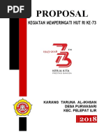 Contoh Proposal 17 Agustus Tingkat RT | PDF | Perjalanan