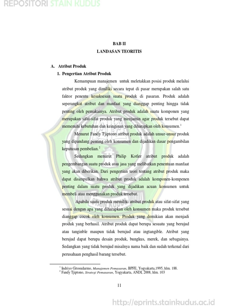 Atribut Pada Produk | PDF