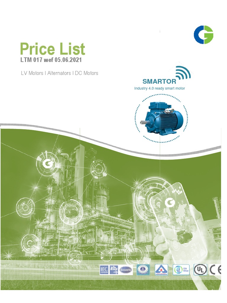 CG Power Crompton Electric Motor Price List June 2021 | PDF | Electric ...