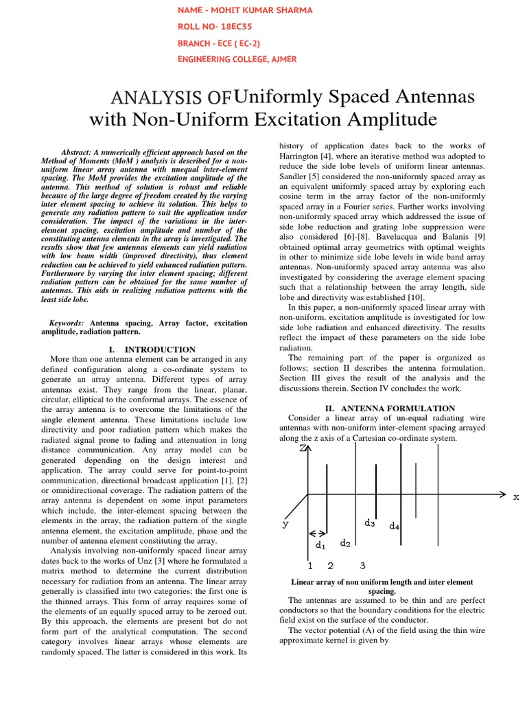 Antenna | PDF | Antenna (Radio) | Matrix (Mathematics)