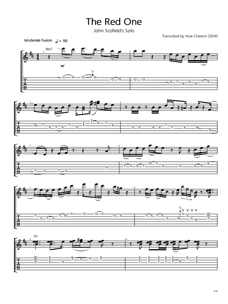 The Red One The Red One: John Scofield's Solo | PDF