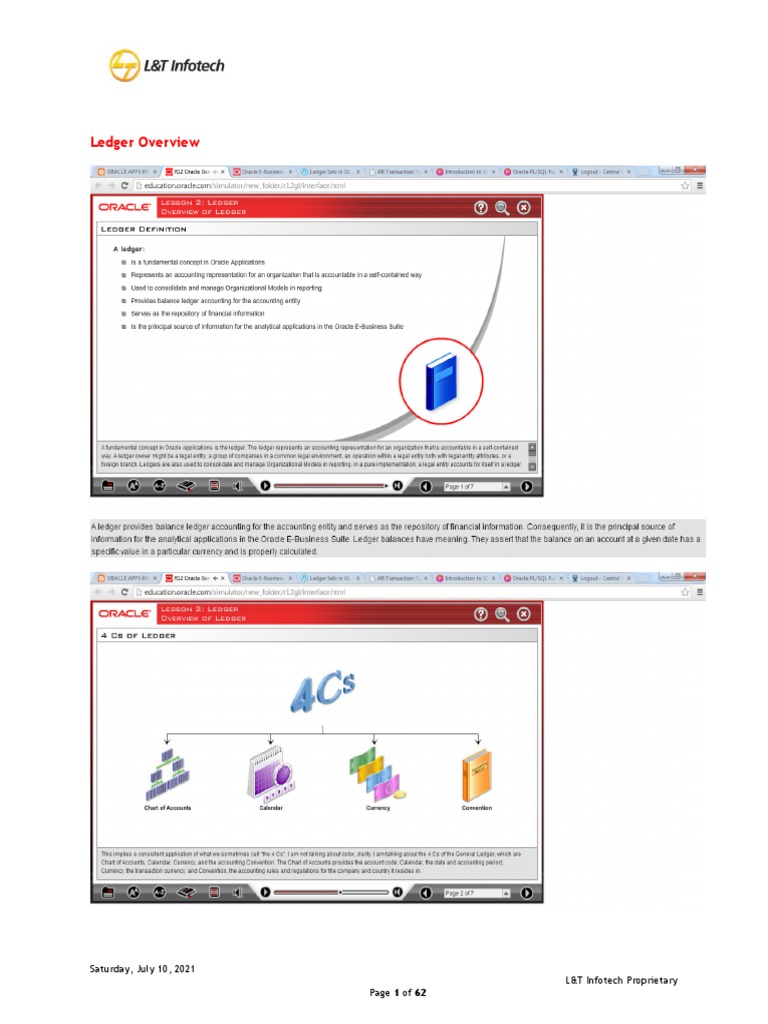Oracle GL Concepts | PDF | Computing | Information Technology