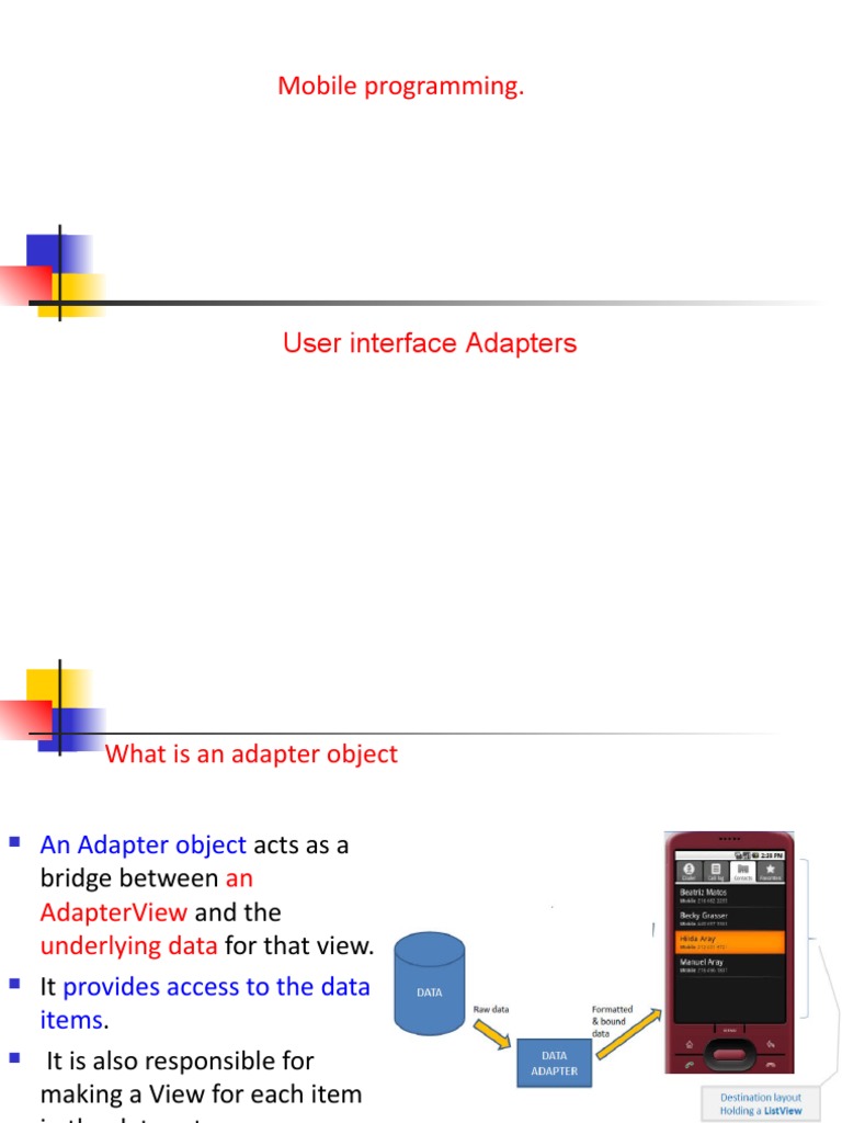 Lecture08 Adapters Pdf Method Computer Programming Object Computer Science