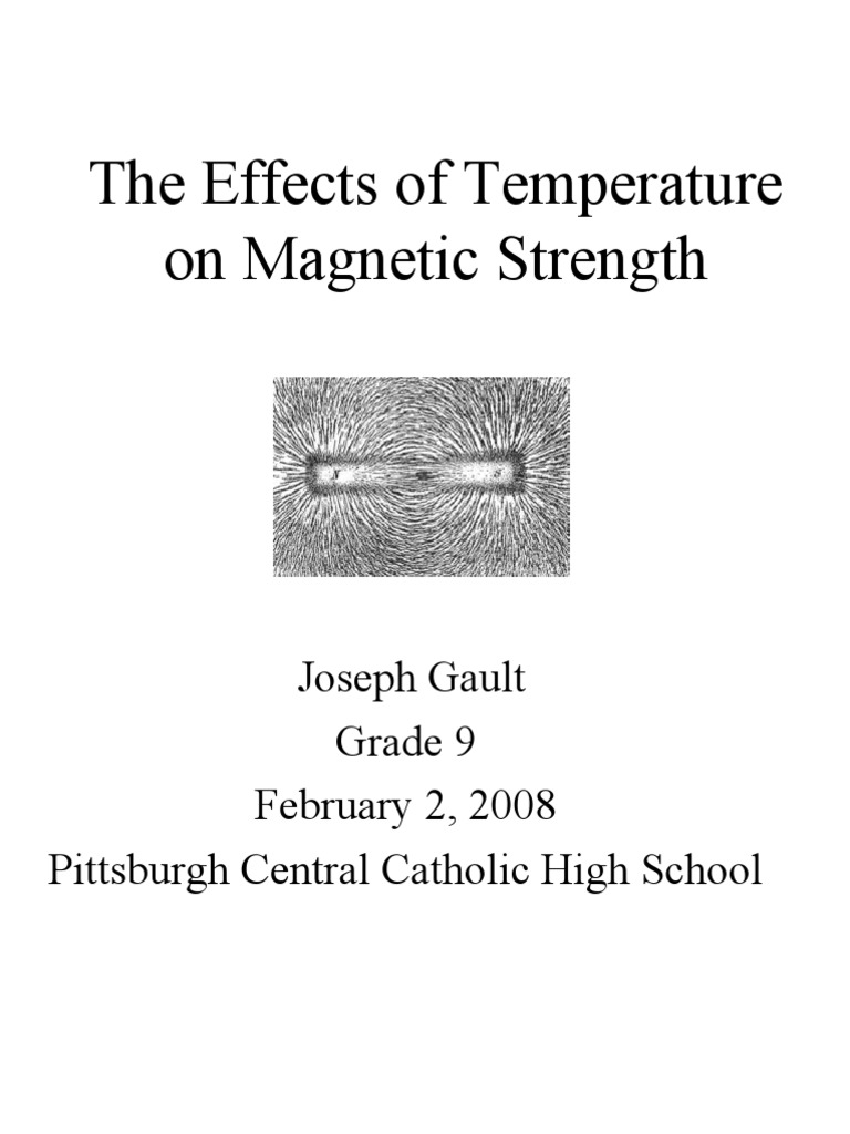 Temperature's Impact on Magnet Strength | PDF | Magnet | Loudspeaker