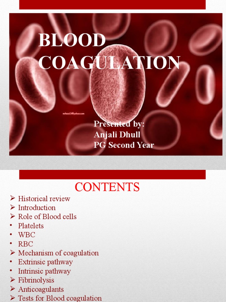 Blood Coagulation Seminar | PDF | Coagulation | Thrombus