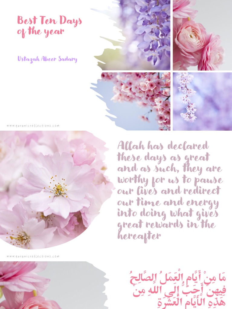 Best Ten Days of The Year | PDF | Religious Belief And Doctrine ...