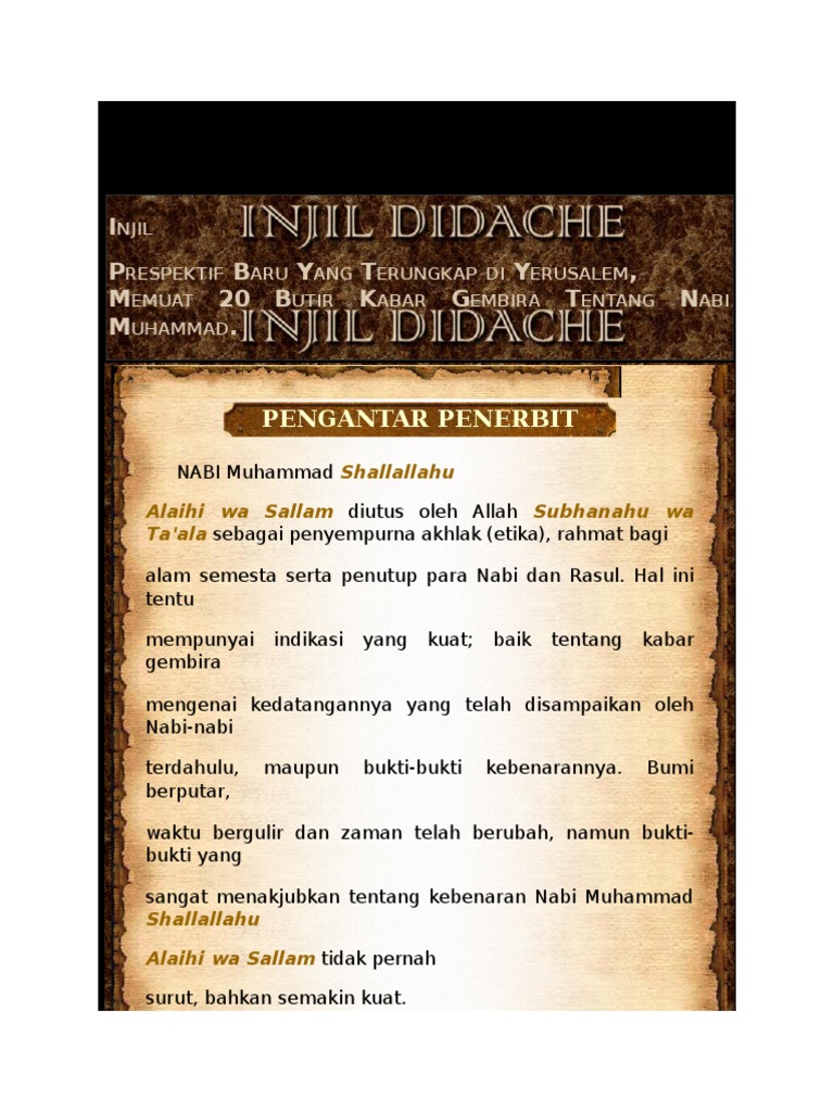 Injil Didache | PDF