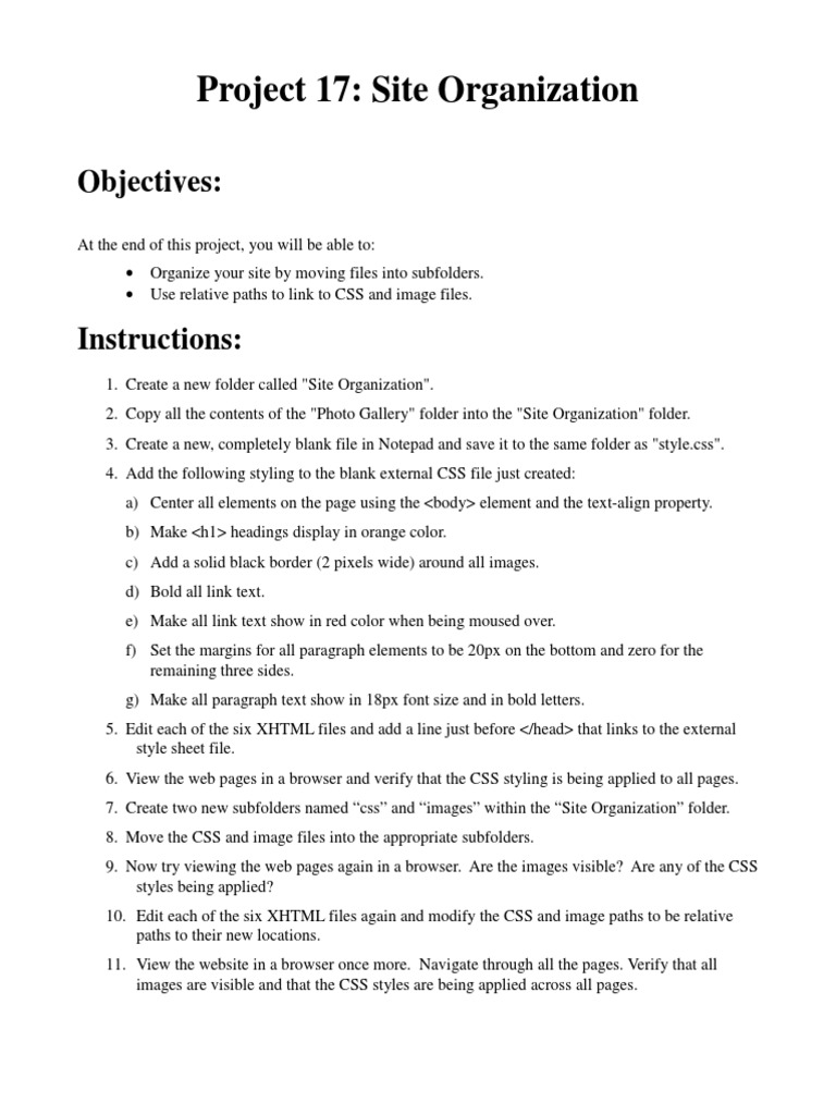 17 Site Organization | Download Free PDF | Hypertext | Software