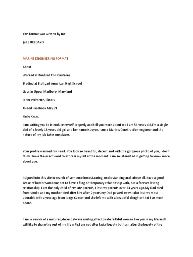 Marine Engr Format-1 | PDF