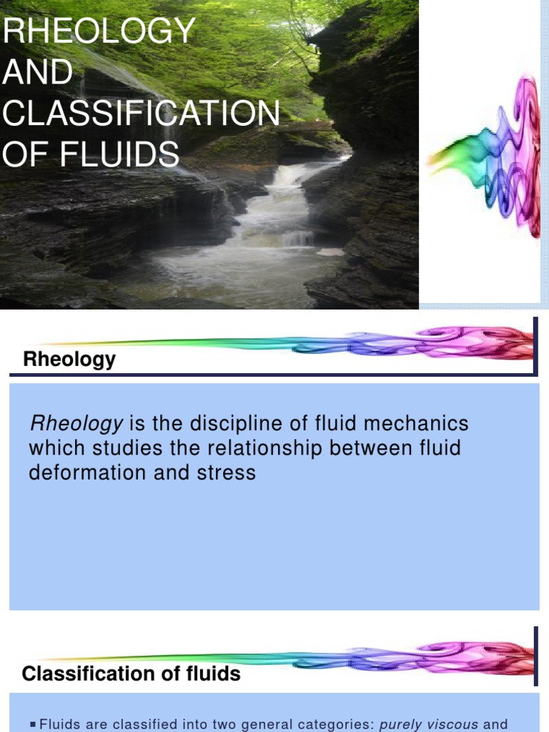 Rheology and Fluid Classification | PDF | Viscosity | Shear Stress