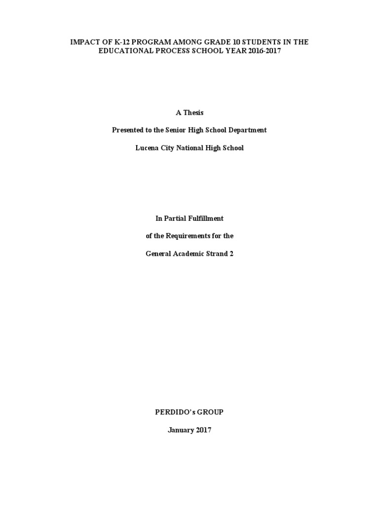 Miller GAS STRAND Thesis Compilation | PDF | Survey Methodology ...
