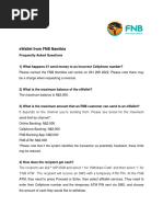 FNB eWallet: Usage and Limits Guide | PDF | Automated Teller Machine | Cash