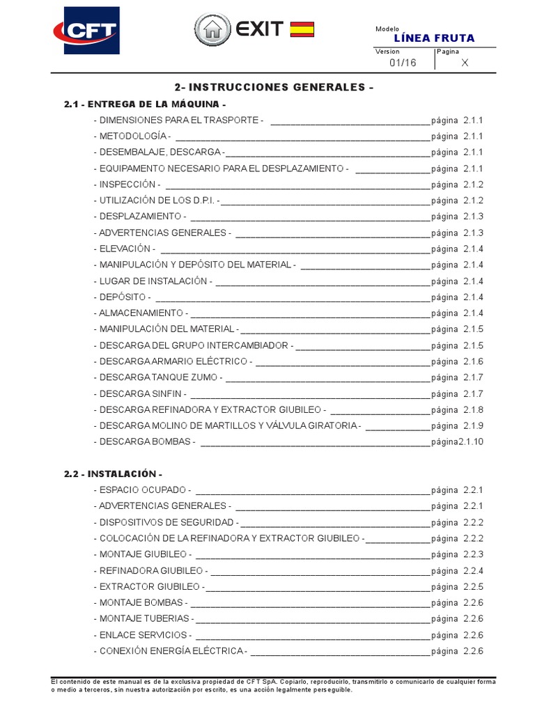 Instrucciones Generales | PDF | Máquina elevadora | Ascensor