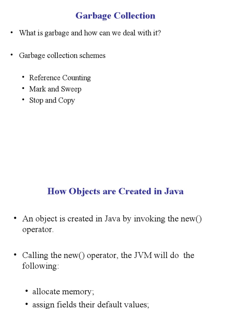 Unit33 GarbageCollection | PDF | Computer Architecture | Computer Programming