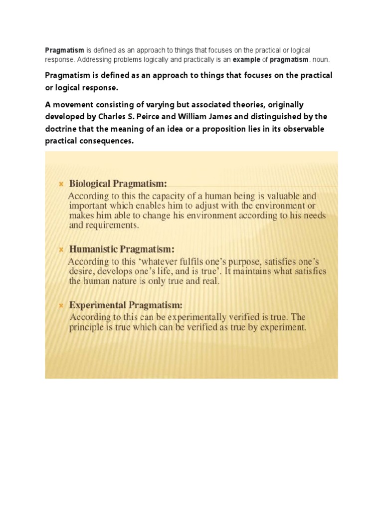 Response. Addressing Problems Logically and Practically Is An Example ...