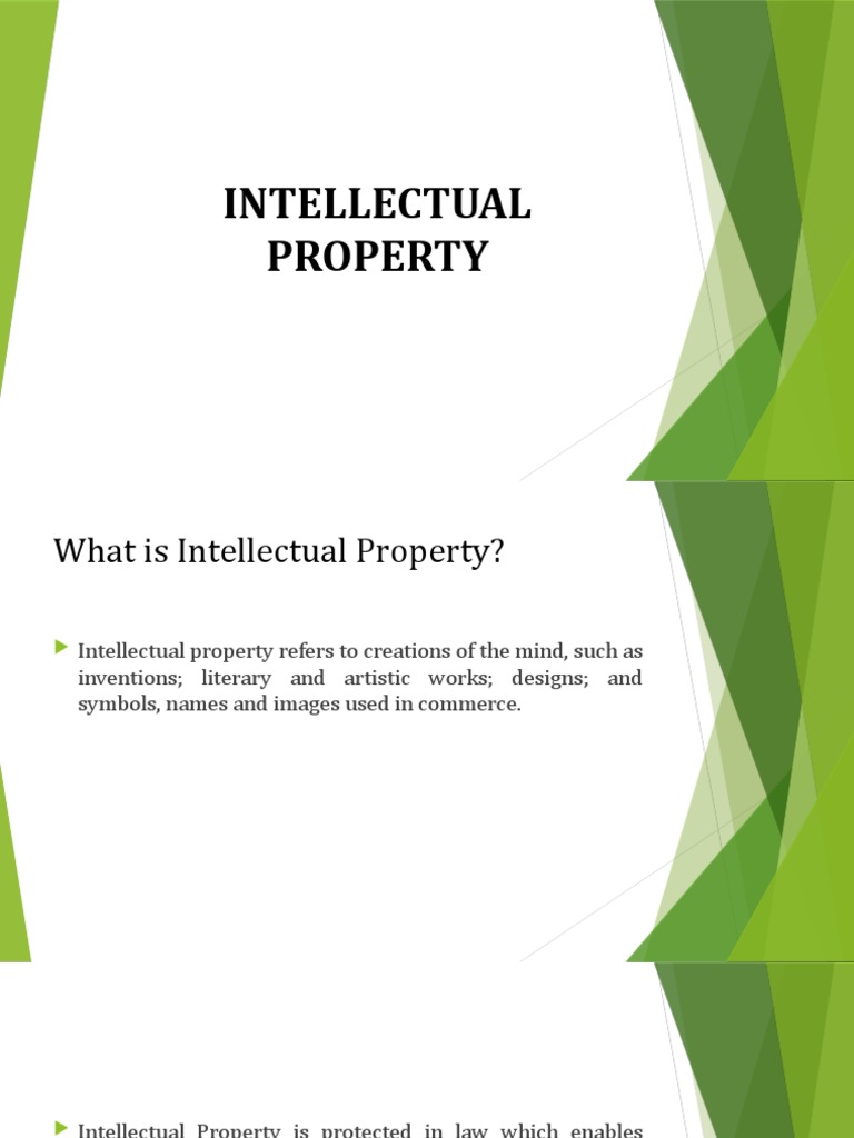 Intellectual Property Powerpoint Presentation Julie | PDF ...