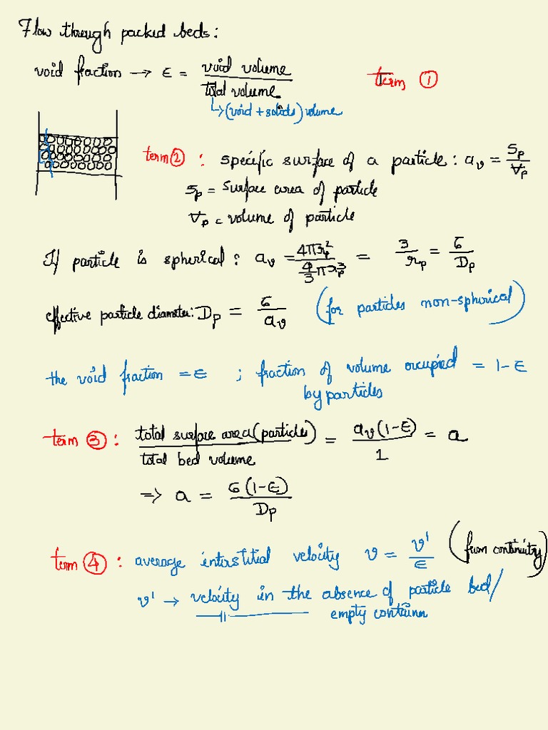 Ergun's Equation Derivation | PDF