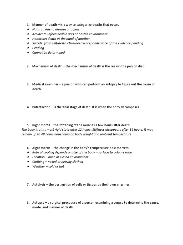 Chapter 12 Study Guide | PDF | Decomposition | Forensics
