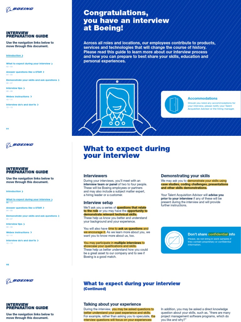 Congratulations, You Have An Interview at Boeing! | PDF | Interview ...