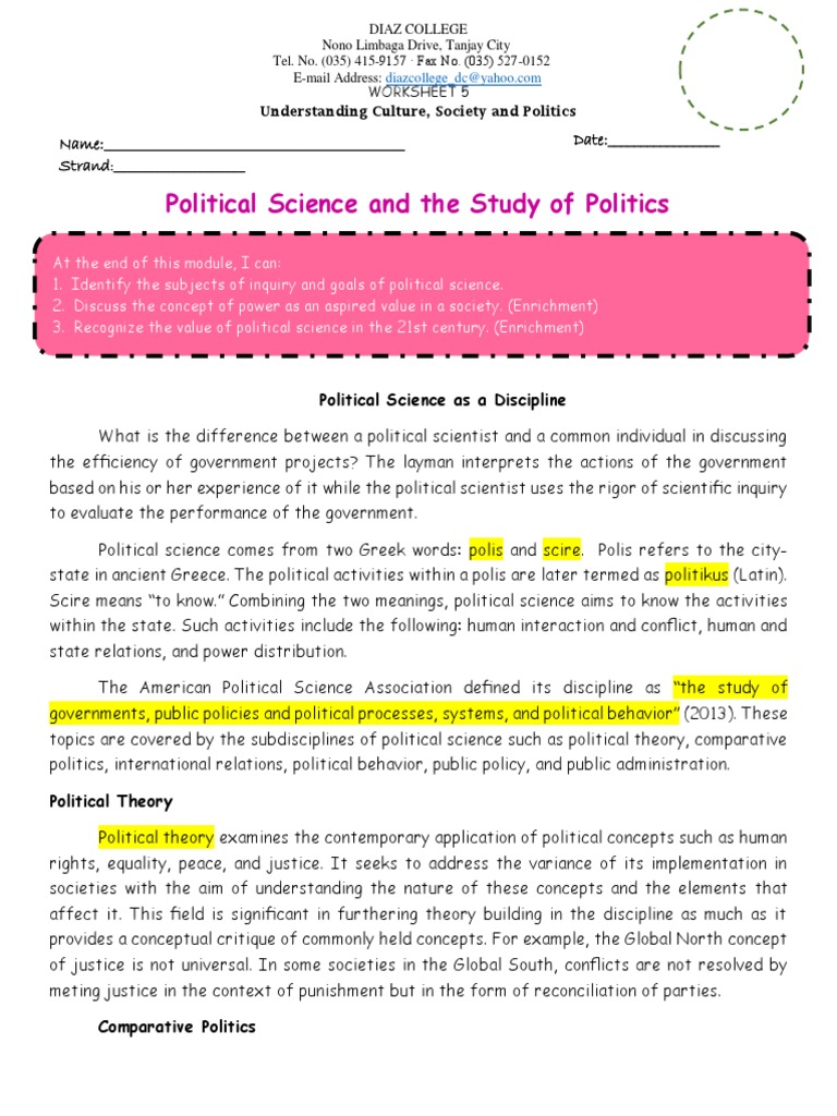 Ii Worksheet 5 Ucsp | PDF | Tyrant | Political Science
