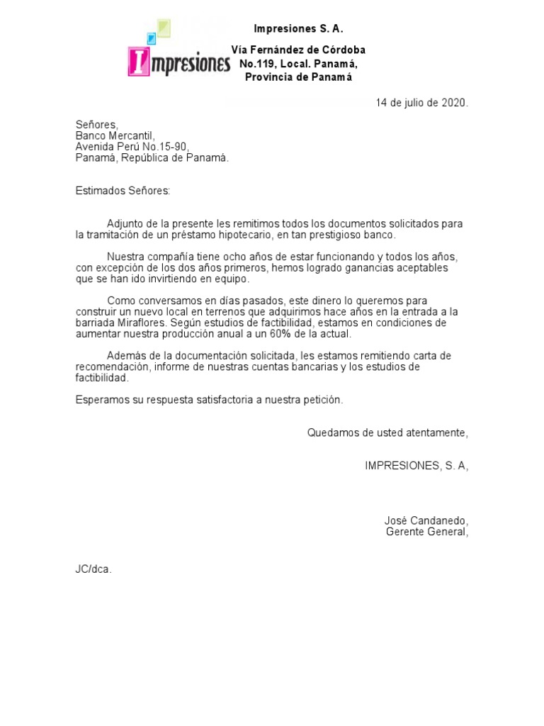 Carta Estilo Semibloque | PDF