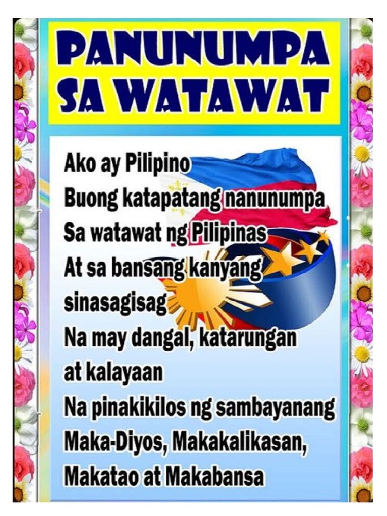 Panunumpa Sa Watawat | PDF