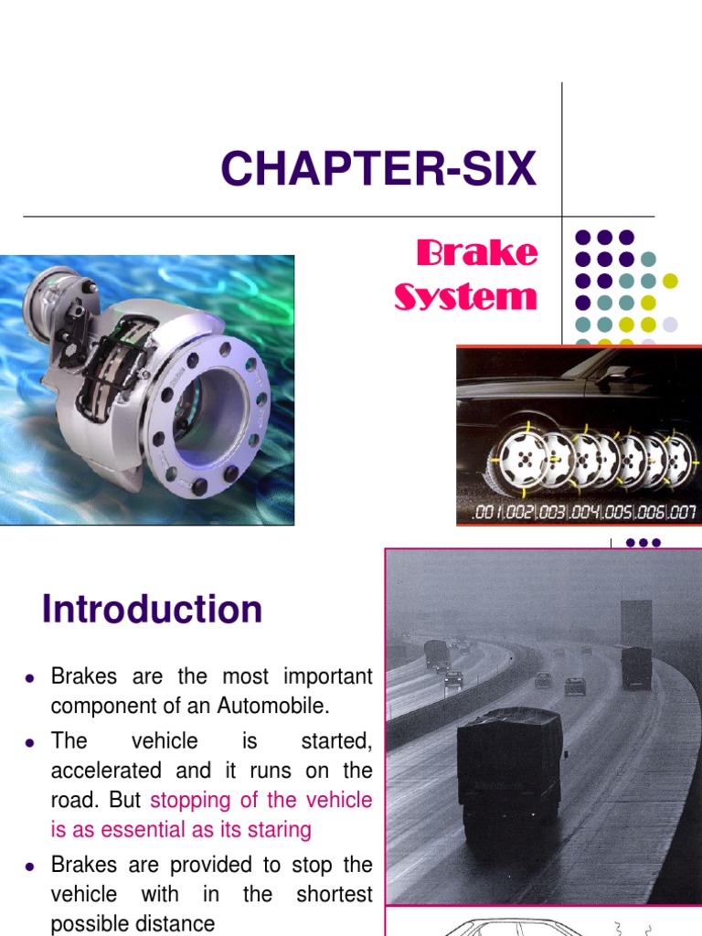 Chapter-Six: Brake System | PDF | Anti Lock Braking System | Brake