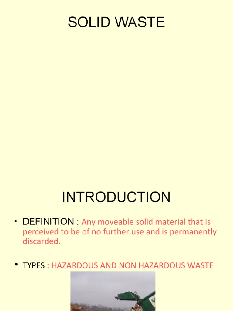 Methods of Solid Waste Disposal | PDF