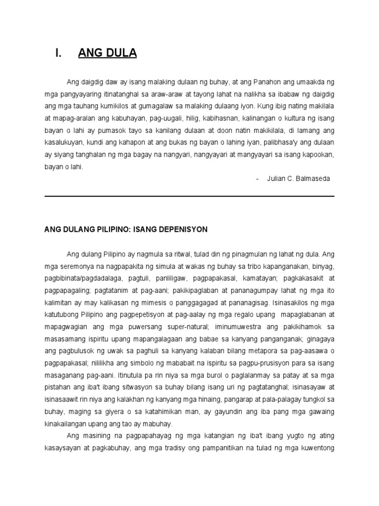 Module Dulaang Filipino | PDF